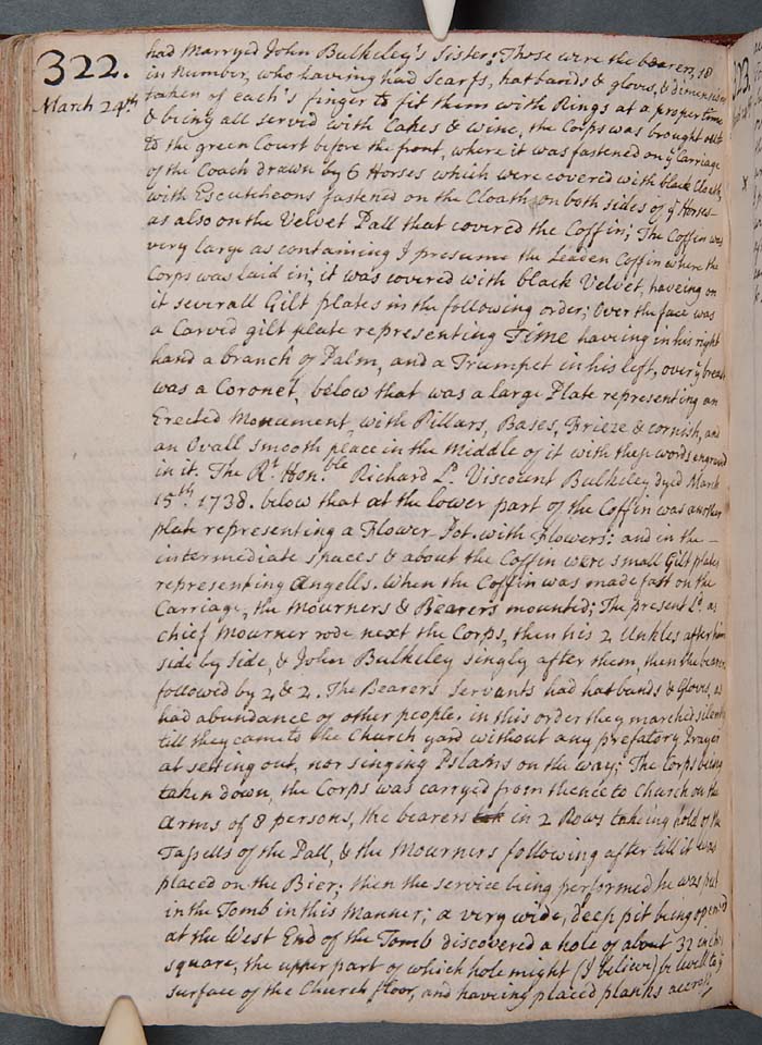 Diary of William Bulkeley, Brynddu, Llanfechell, vol. 1, 1734-43 [p. 1 ...