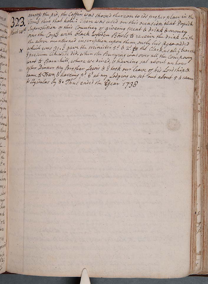 Diary of William Bulkeley, Brynddu, Llanfechell, vol. 1, 1734-43 [p. 1 ...