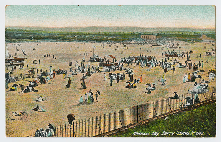 Postcard of Whitmore Bay, Barry Island, c.1900 | Peoples Collection Wales