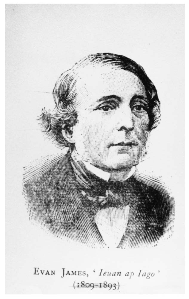 Evan James (1809-93), author of the words of the Welsh national anthem ...