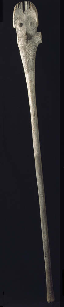 Polynesian double-faced war club from the Marquesas Islands, mid-1800s ...