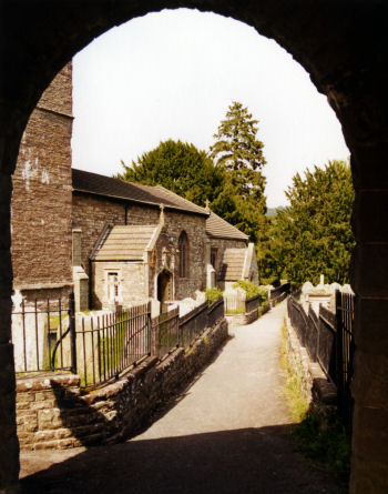 St Catwg's Church, Llangattock, Breconshire | Peoples Collection Wales