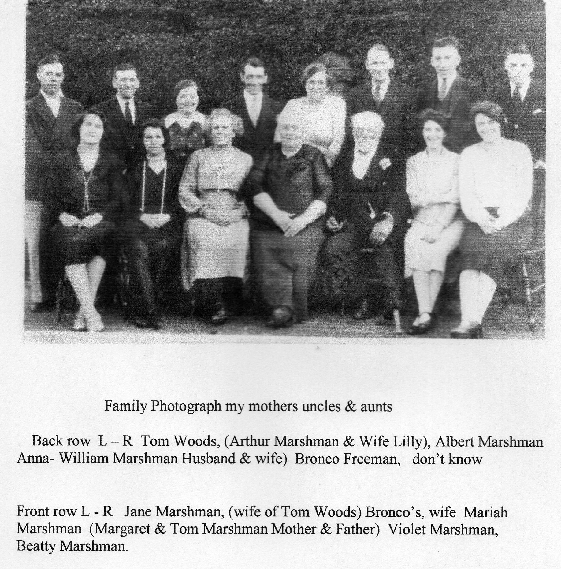 tom marshman (tom cockles) family photo | Peoples Collection Wales