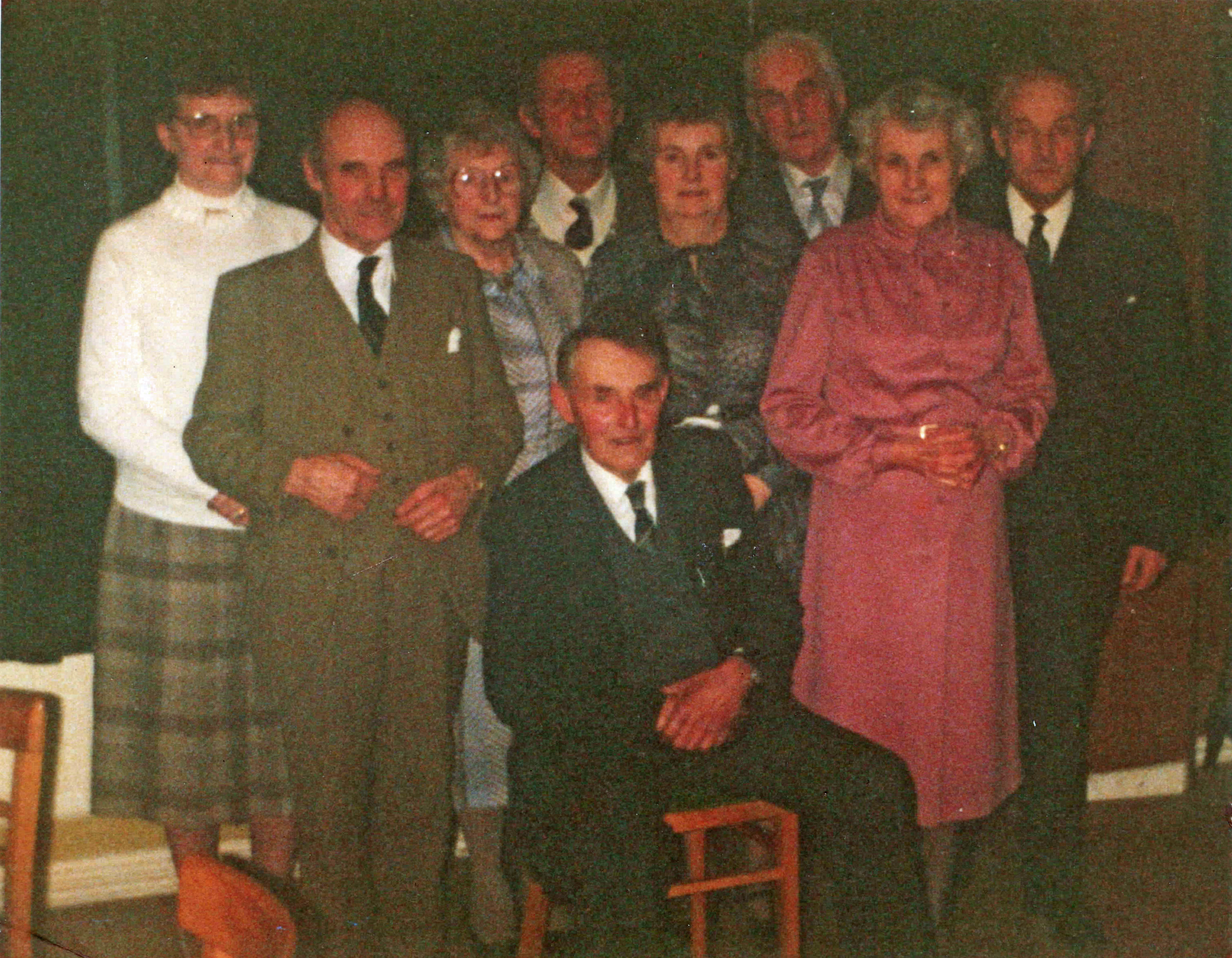 The Griffiths family of Ysgubor Fach, Cwmystwyth, 16 December 1986 ...