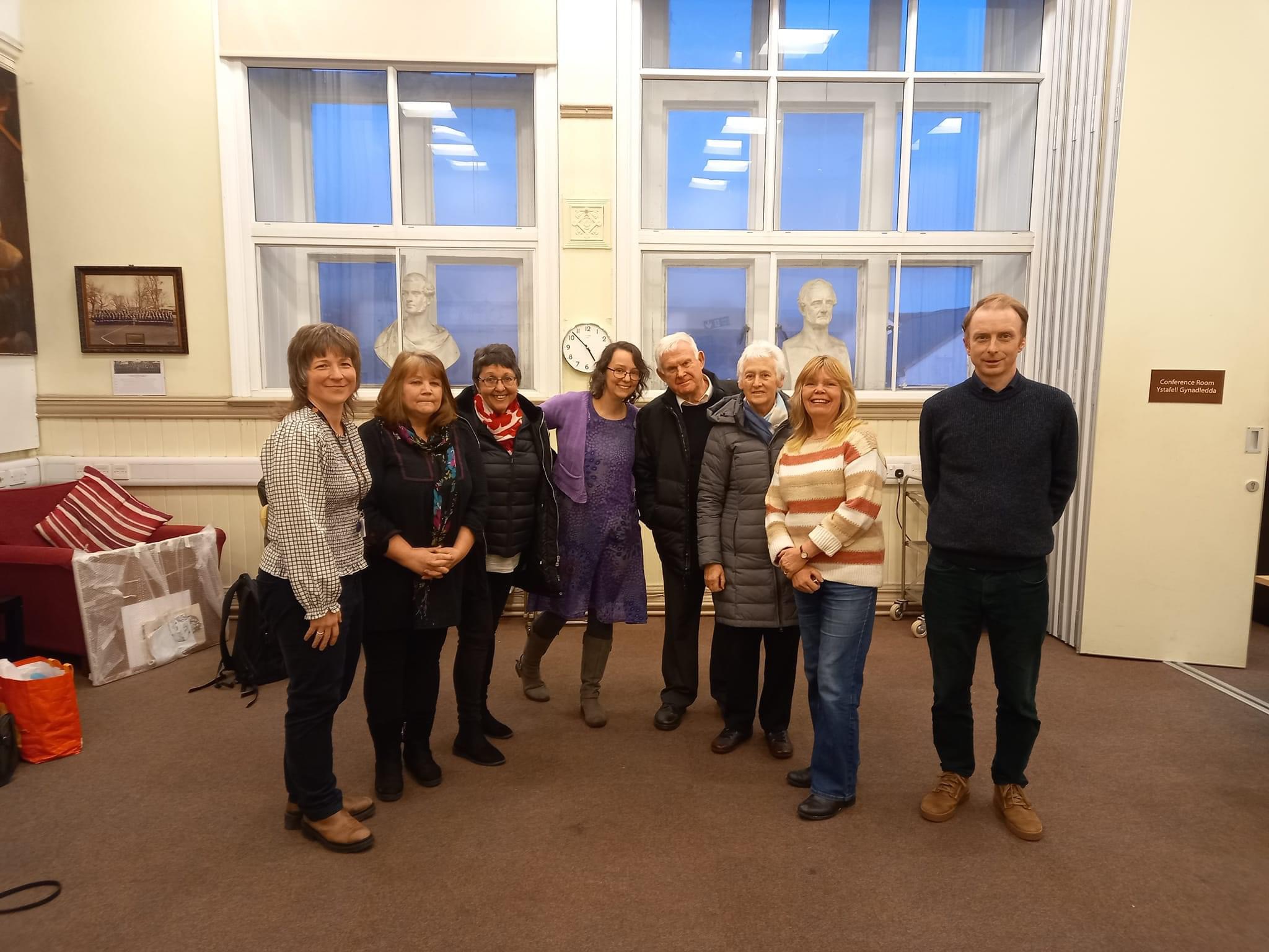 Klara Sroka and Nick Thornton visiting Dowlais Visual Art Group ...
