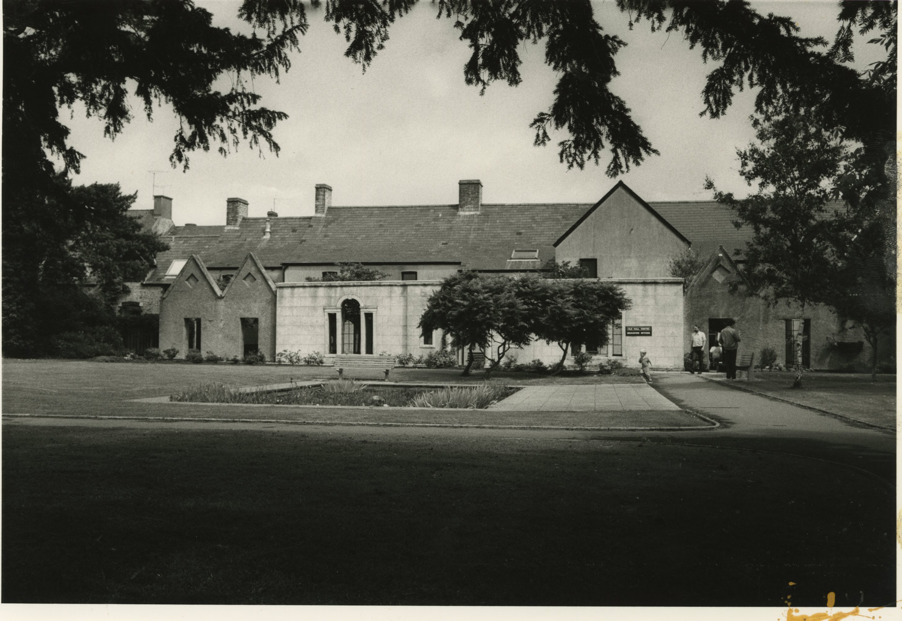 Old Hall and garden at rear q1990s | Peoples Collection Wales