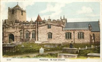 Postcard: St. Cybi's Church, Holyhead | Peoples Collection Wales