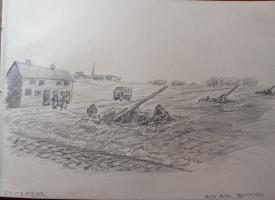 Anti aircraft battery 53rd Welsh Division Germany 1945 by Bruce McCay ...