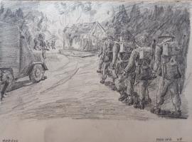 7 RWF advance Germany 1945 by Bruce McCay | Peoples Collection Wales