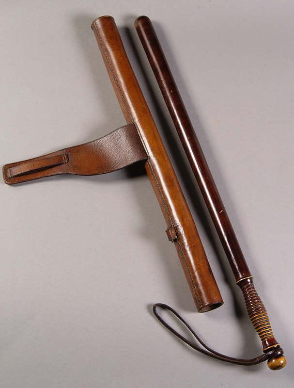Mounted Police force long truncheon and sheath, 1960s | Peoples ...