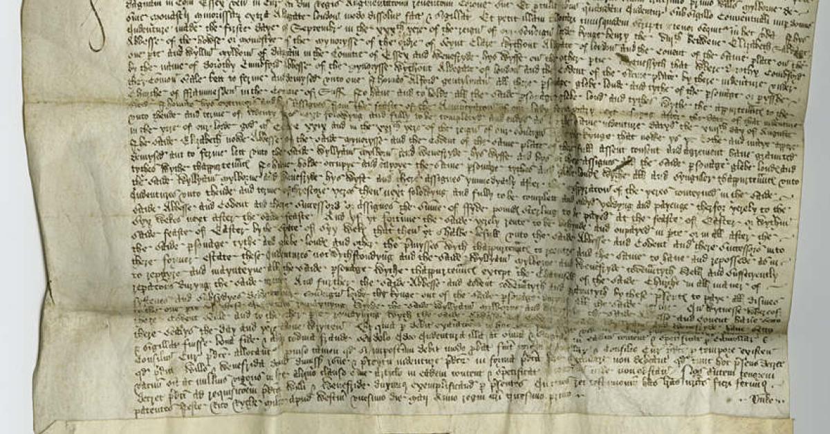 Decree of Court of Augmentations, Henry VIII, 1539 [image 1 of 6 ...