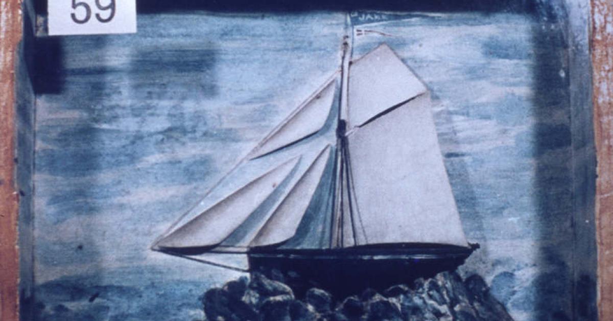 Model of the ship 'Jane' which sailed from Aberaeron harbour | People's ...