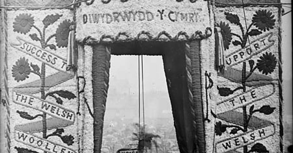 The entrance to the National Eisteddfod at Liverpool, 1884 | People's ...