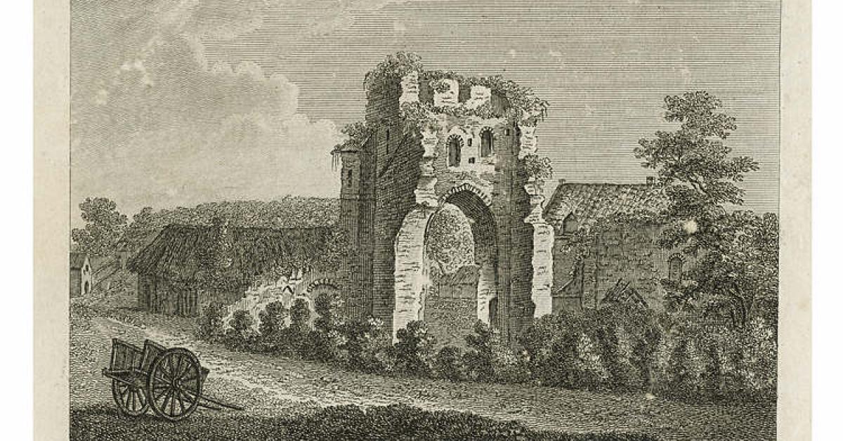 'Hubberstone Priory, Pembrokeshire', engraved by Picot, etching, 1775 ...