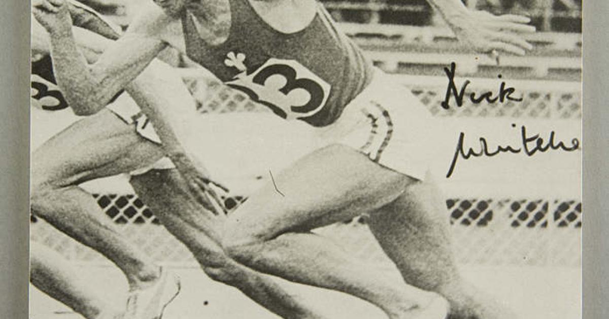 Nick Whitehead, Welsh athlete, 20th century | People's Collection Wales