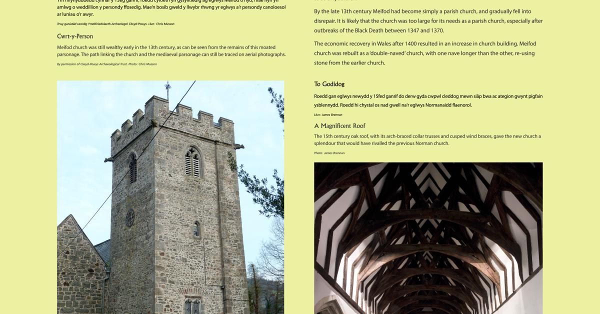 Meifod Local History Group panels, Y Lle Hanes, National Eisteddfod ...