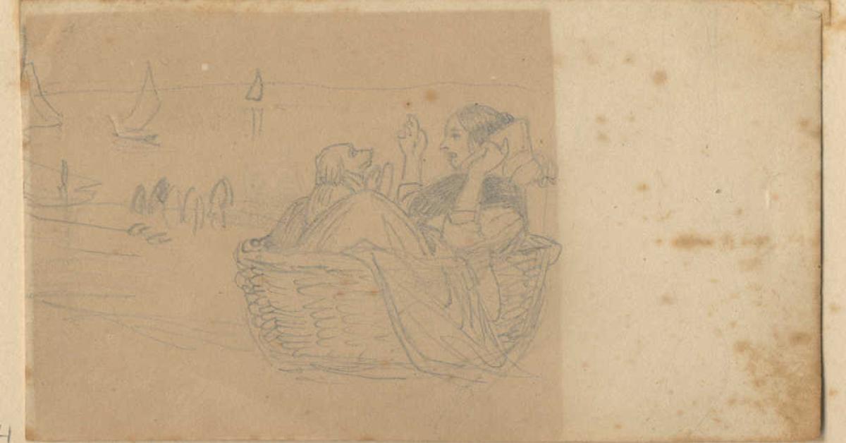 `Figures in a basket with dog` by Penry Williams | People's Collection ...