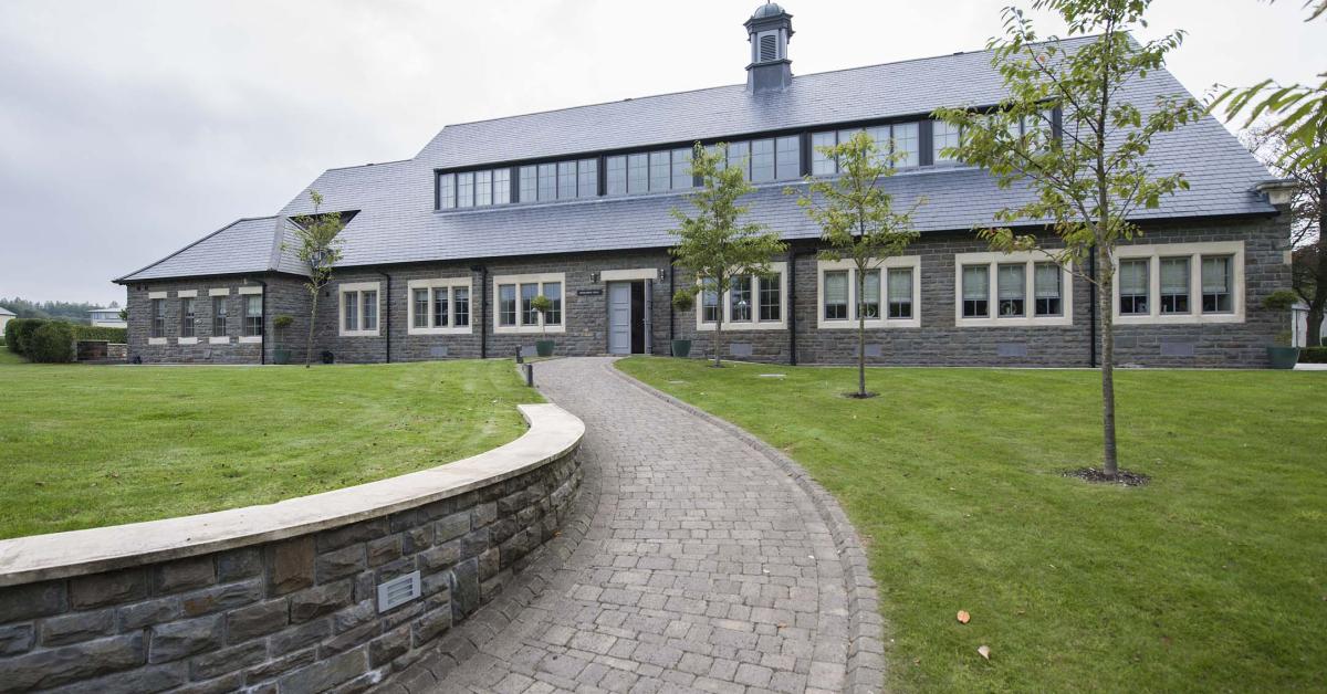 Exterior of the renovated Recreation Hall at Hensol Castle Hospital ...