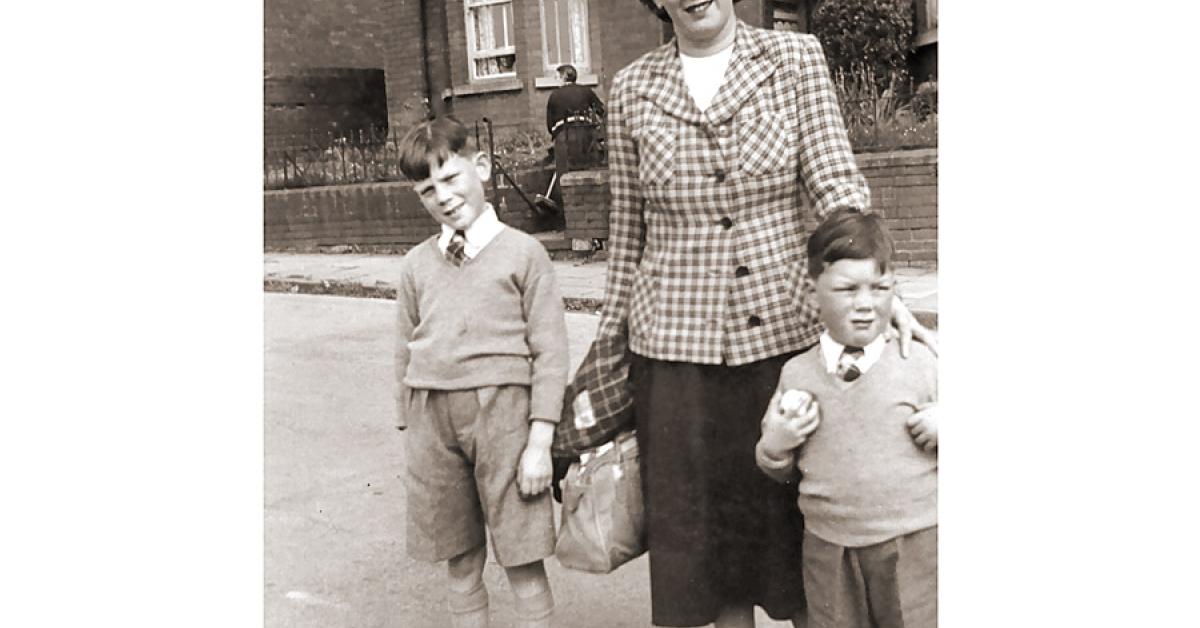 Mrs. M. Beavis with Robert and Phillip. | People's Collection Wales