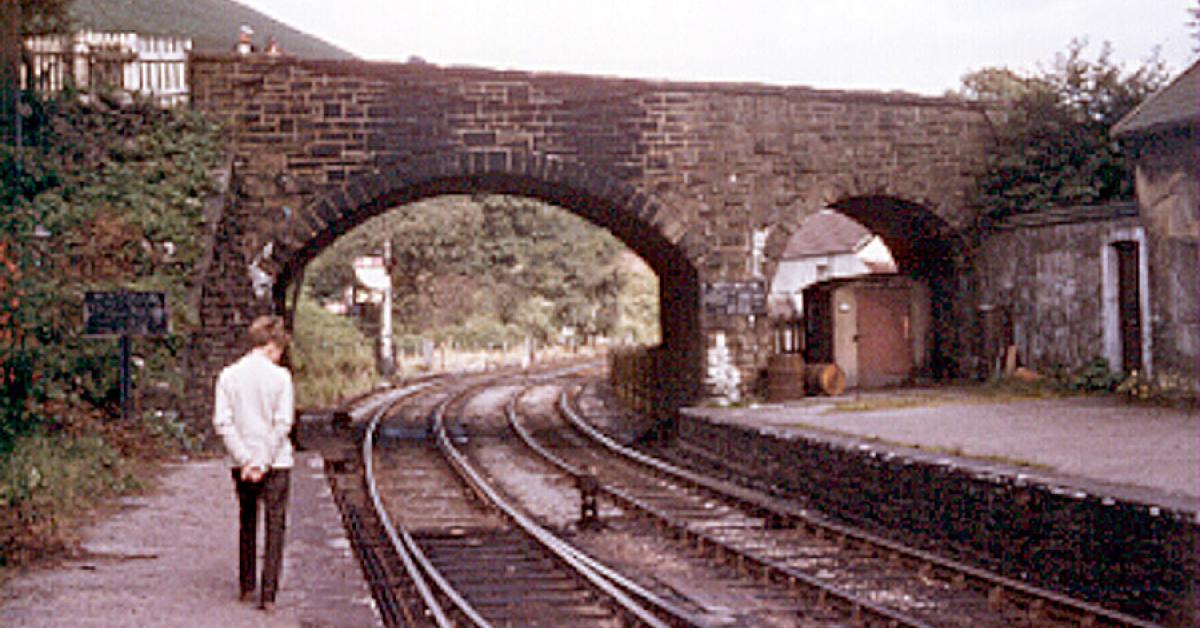 Machen Railway station, Robin Coleman, c.1963. | People's Collection Wales