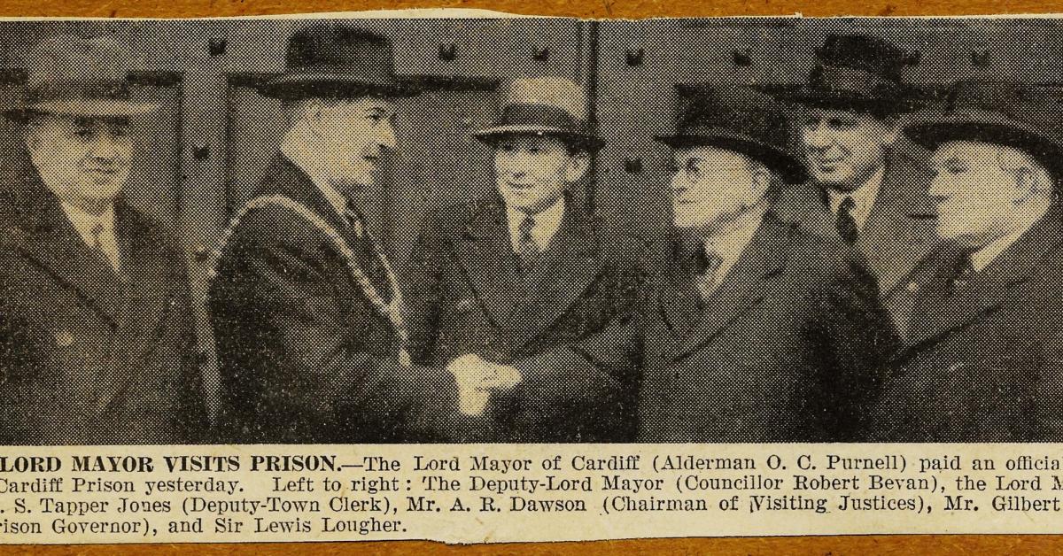 Lord Mayor of Cardiff visits Prison | People's Collection Wales