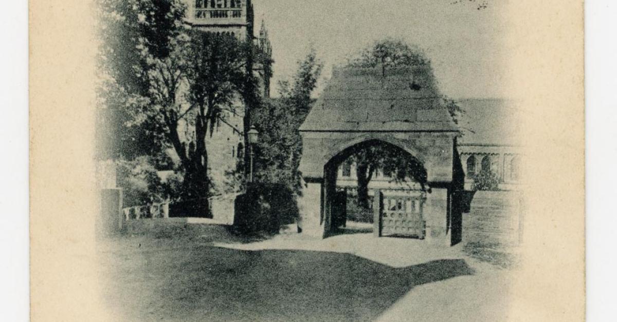 Llandaff Cathedral and Lych gate, Cardiff [postcard] | People's ...