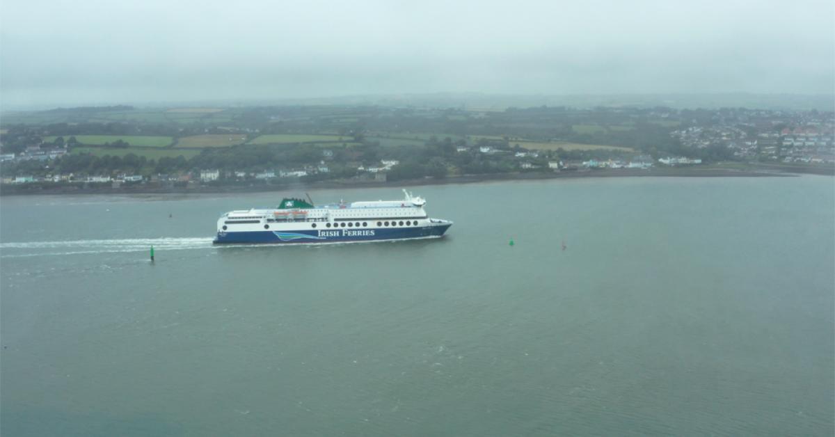 Irish Ferries vessel travelling up the Milford Haven Waterway. | People ...