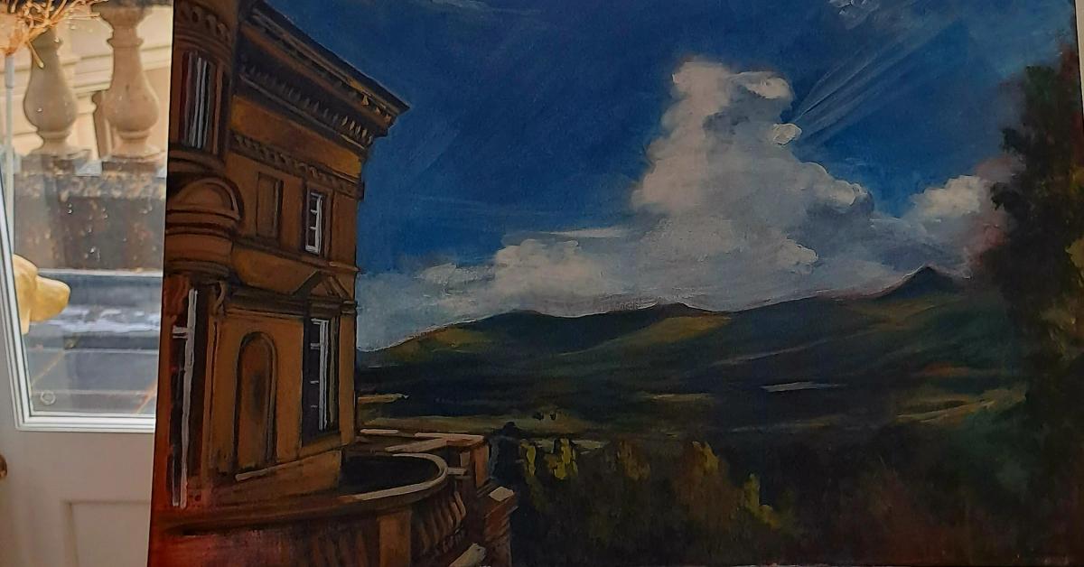 Penoyre Cradoc Artist Alex Prowse PS. View from window | People's ...