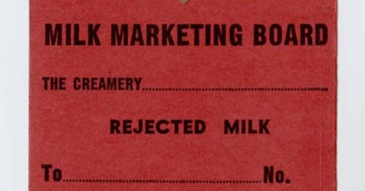 Milk Marketing Board rejected milk tag | People's Collection Wales