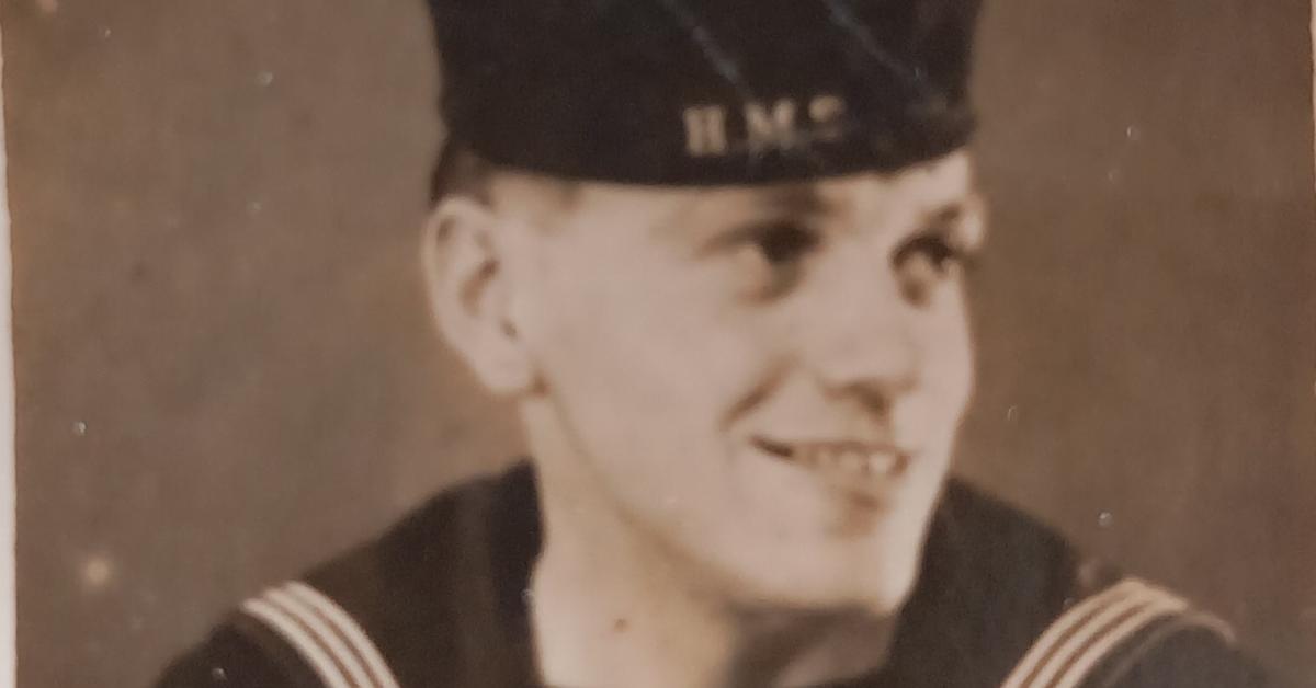 Ceredig Evans, Royal Navy, August 1945 | People's Collection Wales