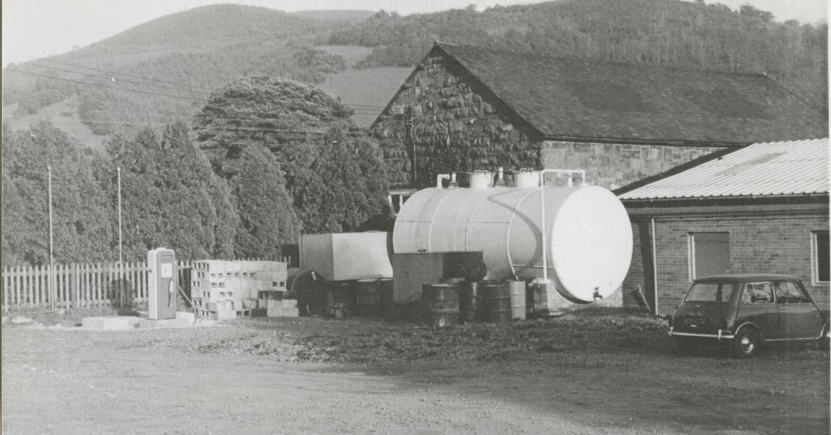 Laura Ashley studio and old station, Carno, 1970s | People's Collection ...