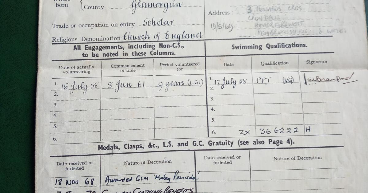 Edward Pope Royal Navy service record from page | People's Collection Wales
