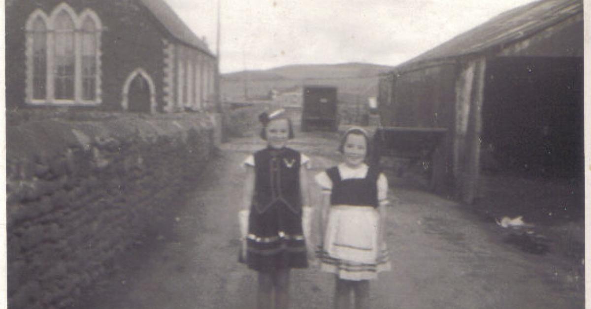 Margaret and Gwen Bryan on WW2 VE Day, Borth, 1945 | People's ...