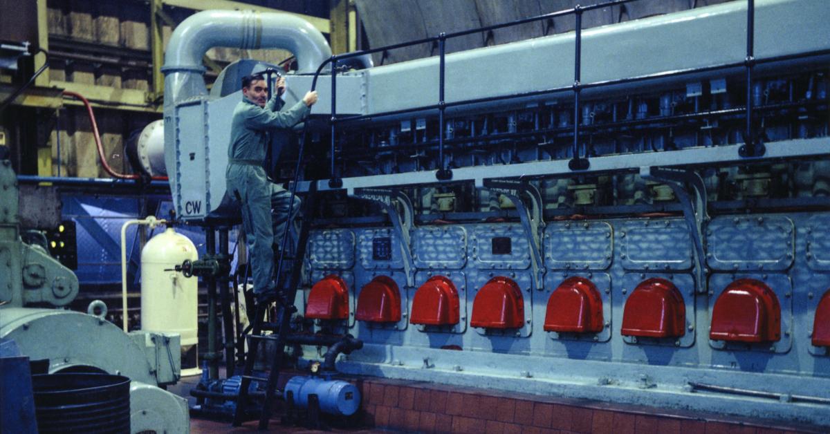 Machynlleth power station at Felingerrig. 1969 | People's Collection Wales