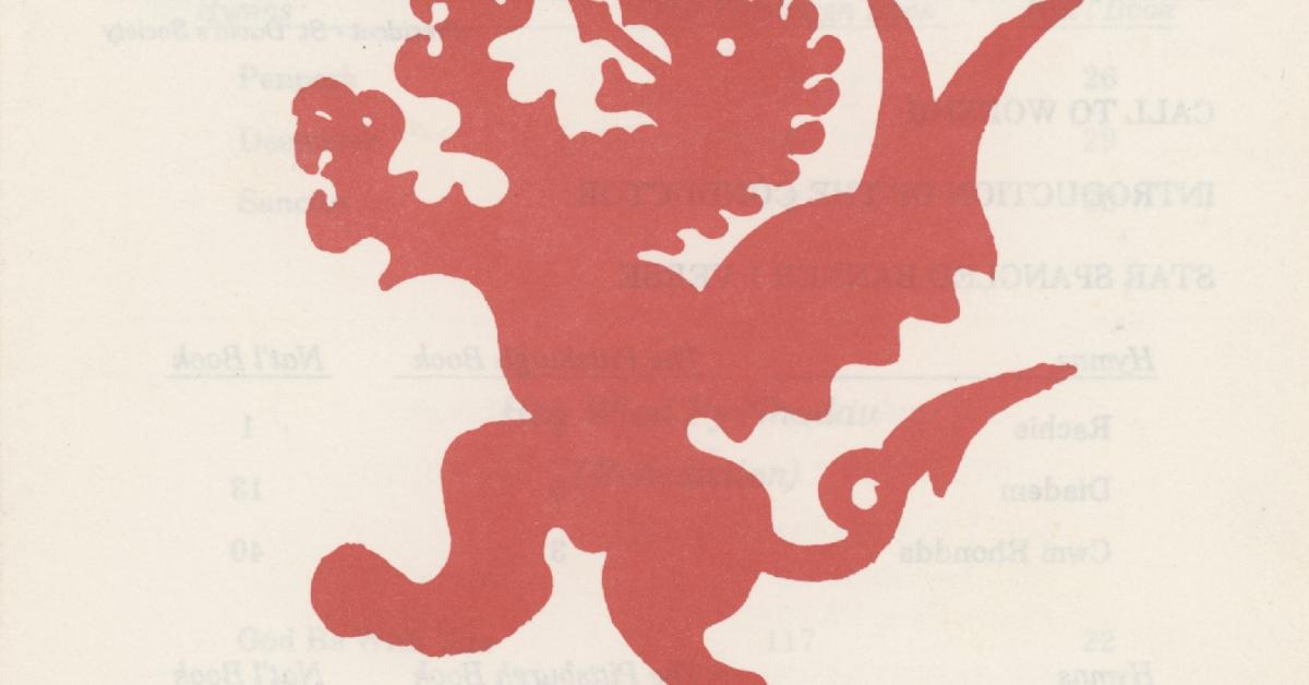 1986 The Annual Welsh Gymanfa Ganu Song Festival To Honor Morris Wrench ...