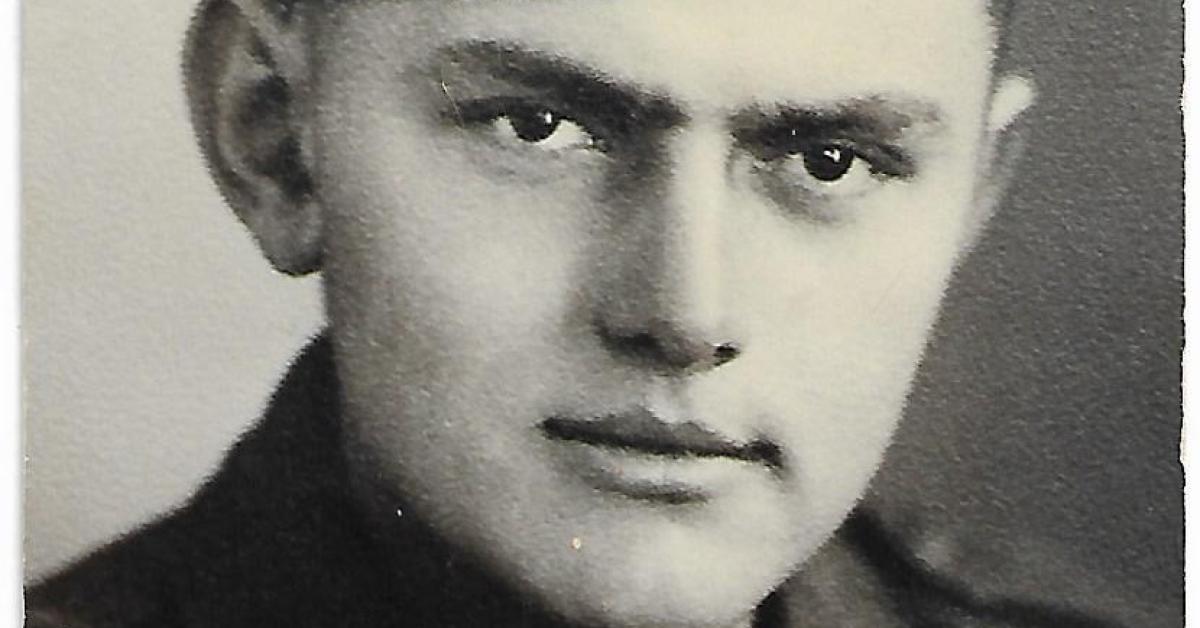 Rudi Hansel as a young conscript | People's Collection Wales