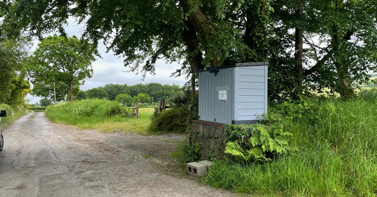 Glyncoch, Bancyffordd. Milk stand | People's Collection Wales