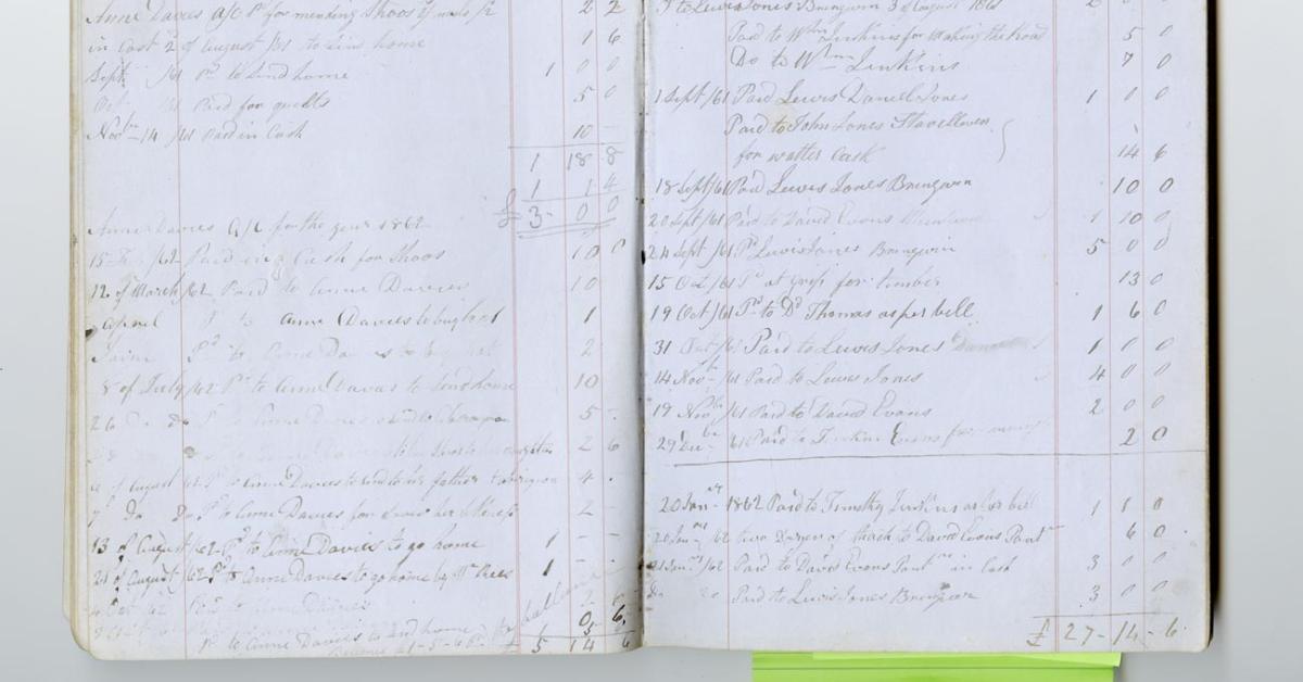 Cilcennin Scool Accounts from 1861 | People's Collection Wales
