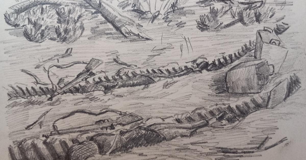 Taking cover Germany 1945 by Bruce McCay | People's Collection Wales