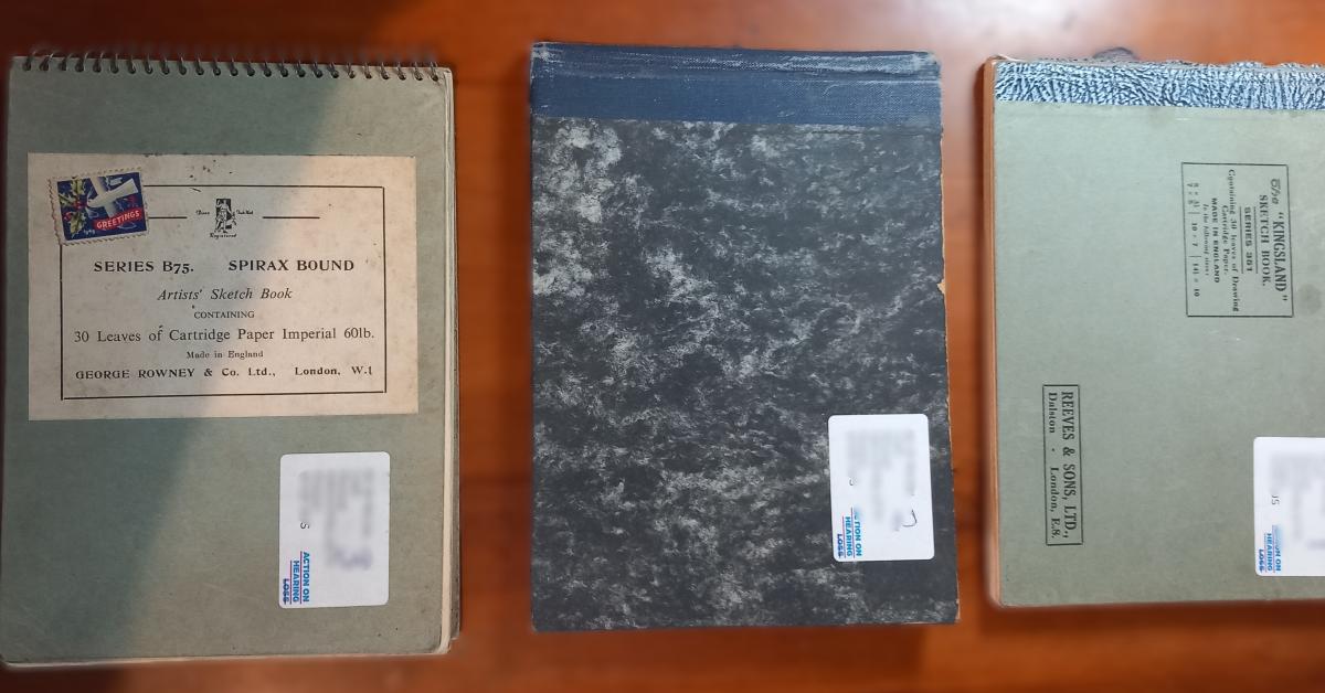 The three Sketch books containing the set of sketches by Bruce McCay ...