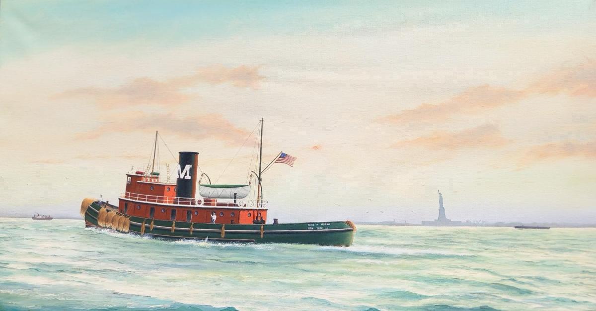 Tug boat Alice Moran Manhattan by Eddie Baker | People's Collection Wales