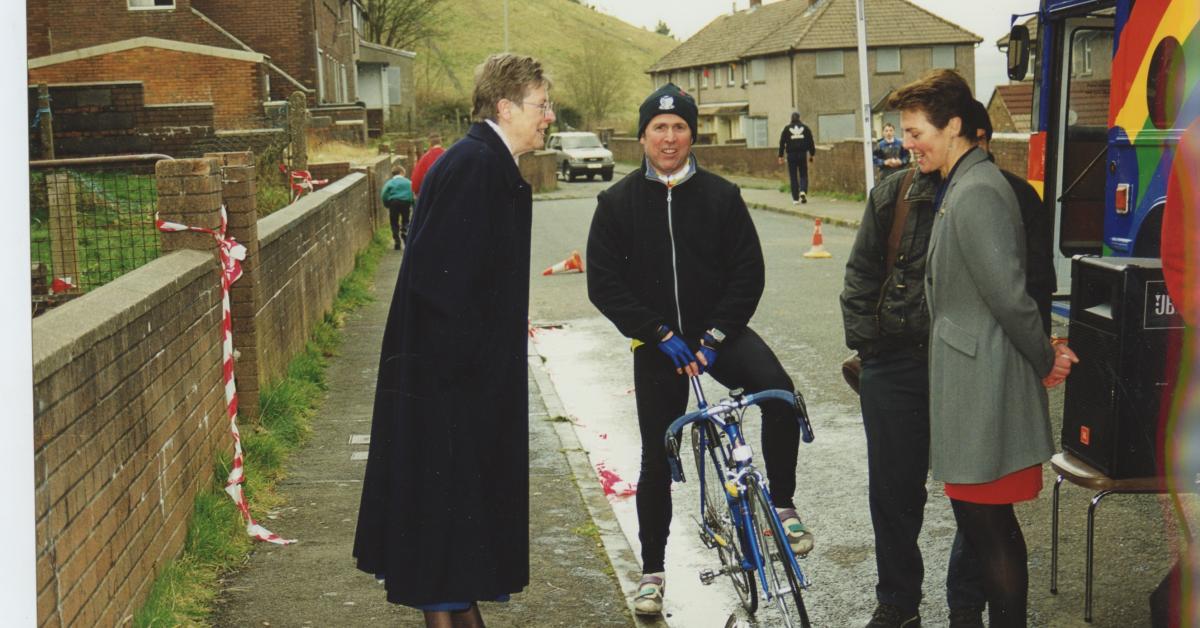 Maragret Jarvis, Larry Allen and Denise Lord. Welsh Rugby Team Visits ...