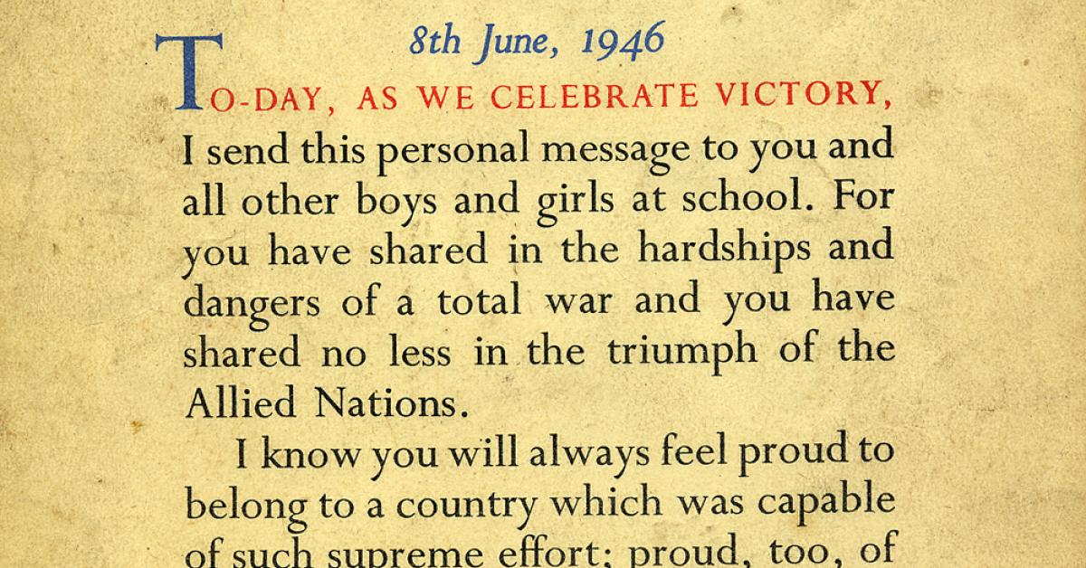 A letter from King George 6 th, Garw Valley | People's Collection Wales